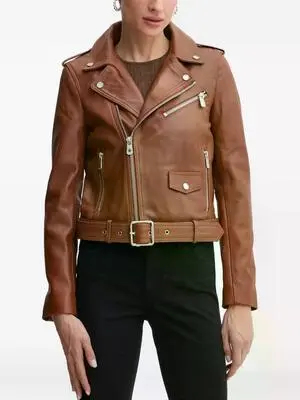 Pinko Leather Biker Jacket