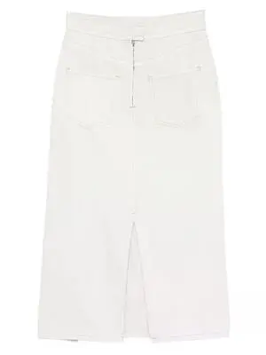 IRO PARIS Judes Slit-front Cotton Midi Skirt