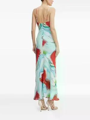 Bardot Graphic-print Slip Maxi Dress