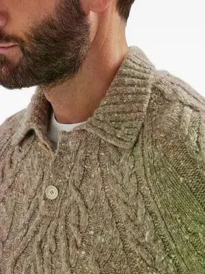 Brunello Cucinelli Cable-knit Polo Sweater