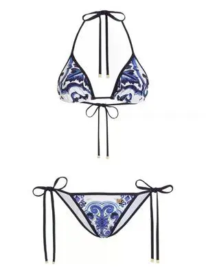 Dolce & Gabbana Majolica-print Bikini - White