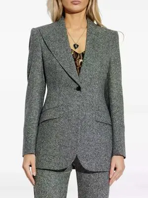 Dolce & Gabbana Single-button Tweed Jacket