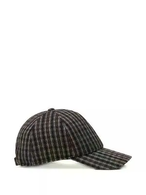 LANVIN Striped Logo-patch Cap
