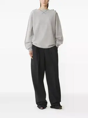 LANVIN Button Detailed Boat-neck Sweater