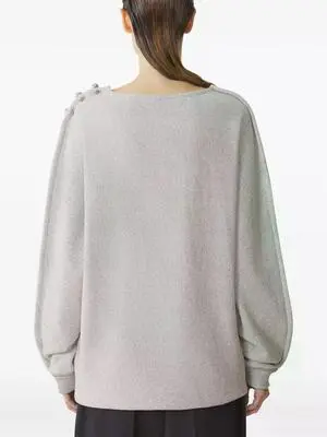 LANVIN Button Detailed Boat-neck Sweater