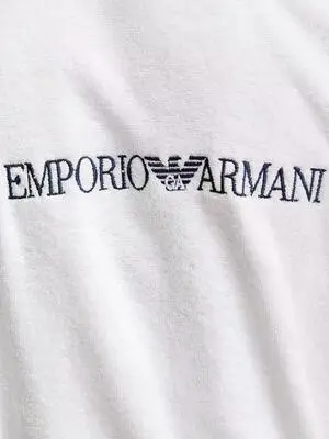 Emporio Armani Embroidered-logo Robe