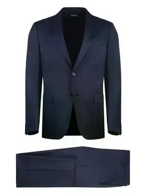 Zegna Single-breasted Suit - Blue