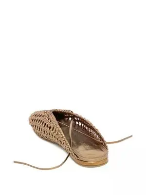 FORTE_FORTE Woven Lace-up Flats