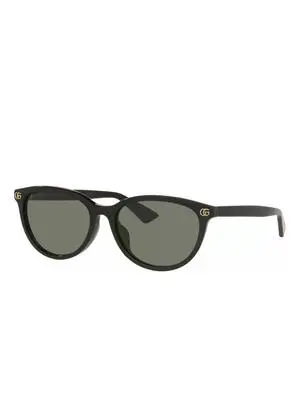 Gucci Logo-detail Round-frame Sunglasses