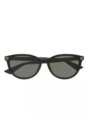 Gucci Logo-detail Round-frame Sunglasses