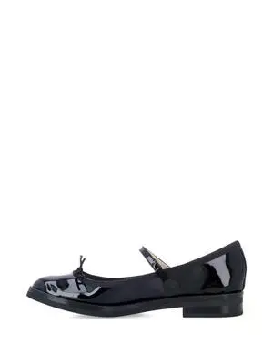 Repetto Patent-leather Ballet Flats With Bow - Blue