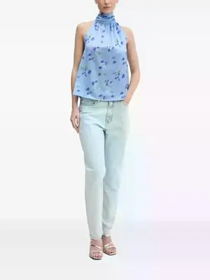Hugo Floral-print Halter-neck Top