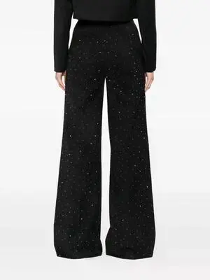NISSA Embellished Wide-leg Trousers