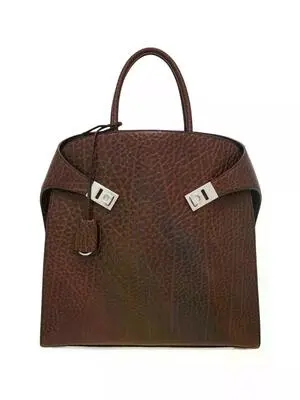 FERRAGAMO Hug Gancini-buckle Tote - Brown