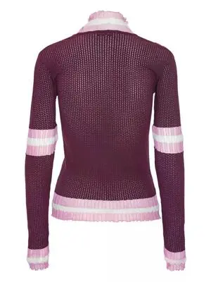 Henrik Vibskov Ruffled-trim Perforated Jumper
