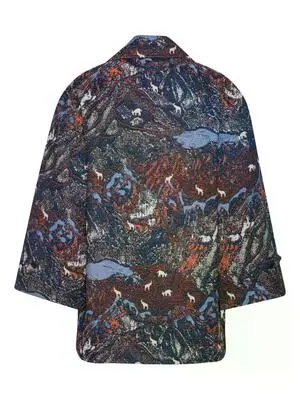 Henrik Vibskov Graphic Double-breasted Coat