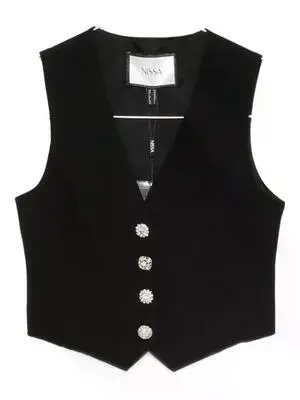 Nissa Button Detailed Vests For Women