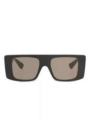 Gucci Rectangular Frame Sunglasses - Black