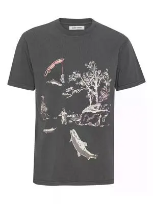 Henrik Vibskov Fishing-scene Print T-shirt