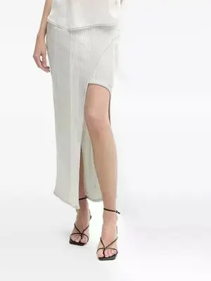 IRO PARIS Ribbed Asymmetric Skirt With Slit