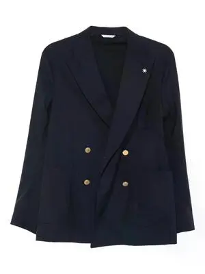MANUEL RITZ Long Sleeve Double-breasted Jacket