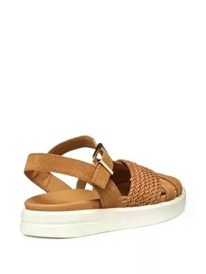 Geox Woven Strap Buckle Sandals