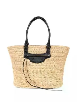 Balenciaga Raffia Tote - Neutrals