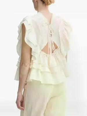 Munthe Fulton Ruffled Tiered Blouse - Neutrals