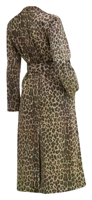 NEVER FULLY DRESSED Leopard Print Belted Coat