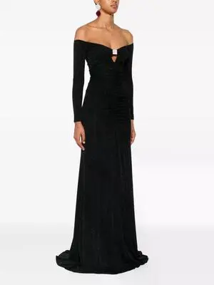 NISSA Glittered Maxi Dress