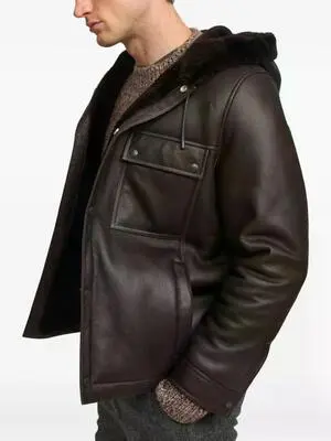 YVES SALOMON Hooded Shearling Jacket