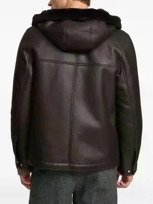 YVES SALOMON Hooded Shearling Jacket