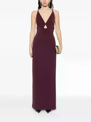 Solace London Cross-back Maxi Dress