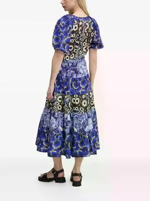 Desigual Puff-sleeve Tiered Dress