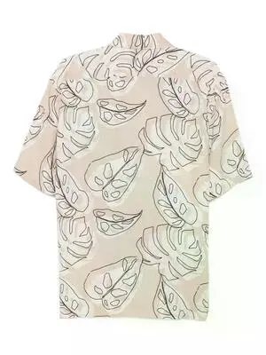 Marc O'polo Leaf-print Button-fastening Shirt