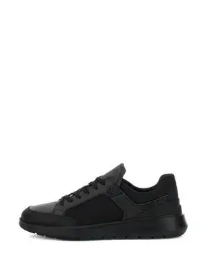 Boggi Milano Nimbus Leather Panel Sneakers - Black