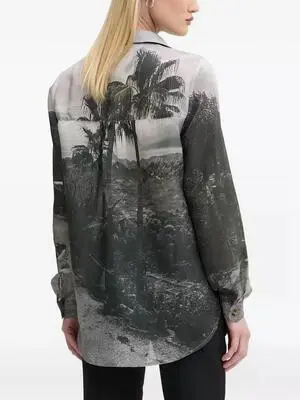 NEVER FULLY DRESSED Palm-tree Print Shirt