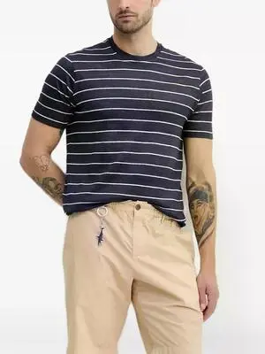 Paul & Shark Striped Linen T-shirt