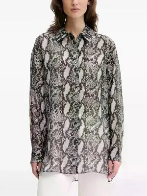 IRO PARIS Aloune Snakeskin Print Shirt