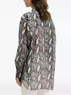 IRO PARIS Aloune Snakeskin Print Shirt