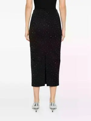 NISSA Embellished Midi Skirt