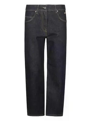MSGM Straight-leg Jeans With Logo Plaque