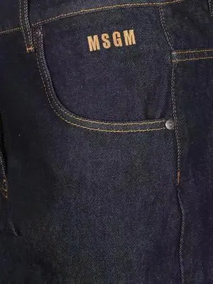 MSGM Straight-leg Jeans With Logo Plaque