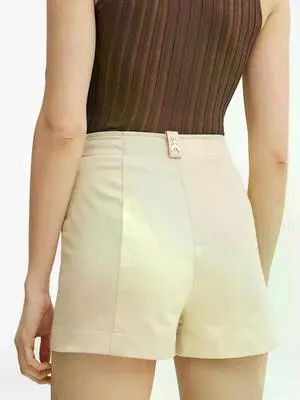 Patrizia Pepe Logo-plaque High-waisted Shorts
