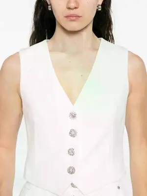 NISSA Crystal-button Vest