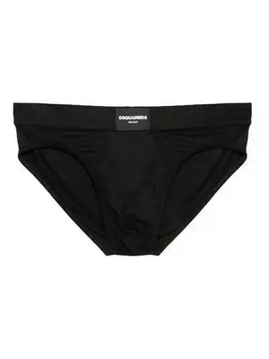 Dsquared2 Logo-label Briefs - Black