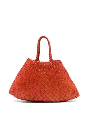 Dragon Diffusion Small Santa Croce Woven Leather Shoulder Bag