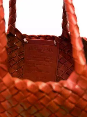 Dragon Diffusion Small Santa Croce Woven Leather Shoulder Bag