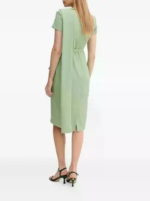 SANDRO FERRONE V-neck Belted Midi Dress