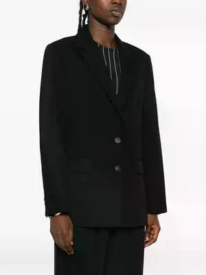 Vince Button-fastening Cotton Jacket - Black